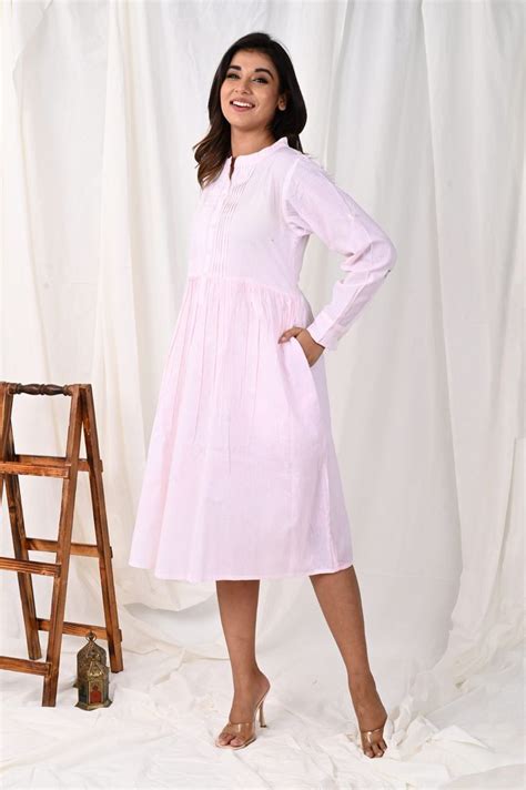 Cotton Sleeve Midi Organic Cotton Womens Dresses The Nyaaro Midi