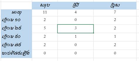 How To Calculate Age And Summary Data Base On Age With Male Or Female In Excel With Example