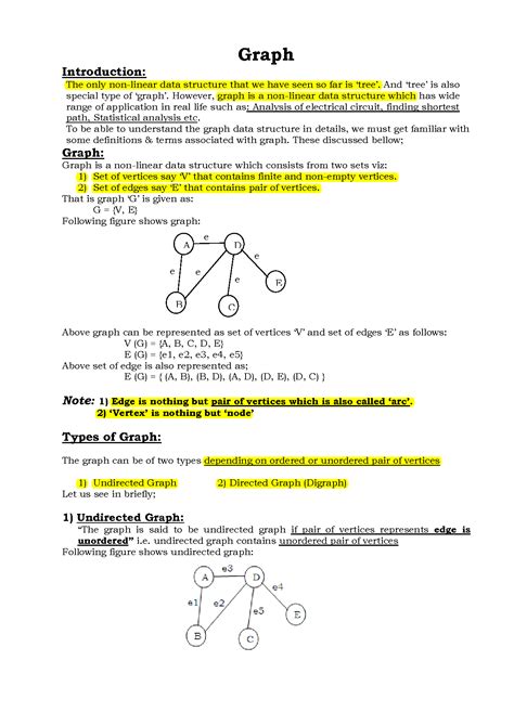 SOLUTION Unit Vii Graph Studypool