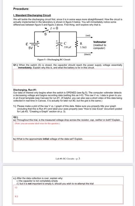 Solved Physics RC Circuits Objective In This Chegg