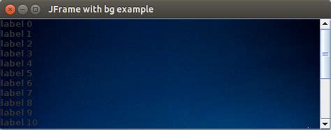 Java Fixing Jscrollpane With Jlabel Stack Overflow