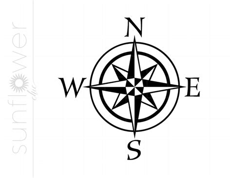 Nautical Compass Svg Compass Clipart Compass Cut File For Cricut