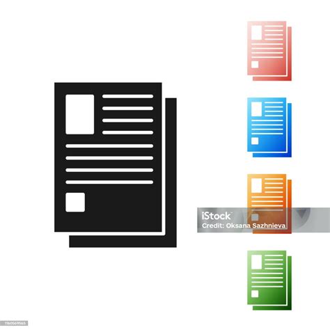 Siyah Dosya Belge Simgesi Beyaz Arka Planda Yalıtılmış Kontrol Listesi Simgesi İş Konsepti