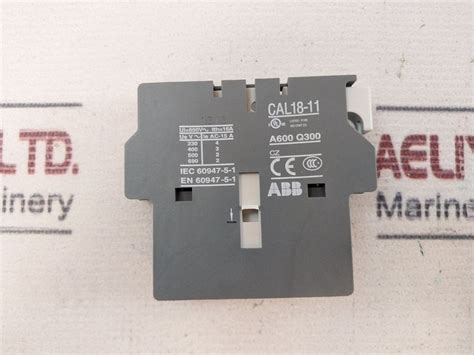 Abb Cal18 11 Auxiliary Contact Block 16a Aeliya Marine