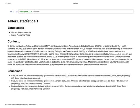 primer taller de estadística realizado en python warning tt invalid