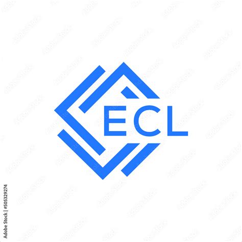 Ecl Technology Letter Logo Design On White Background Ecl Creative Initials Technology Letter