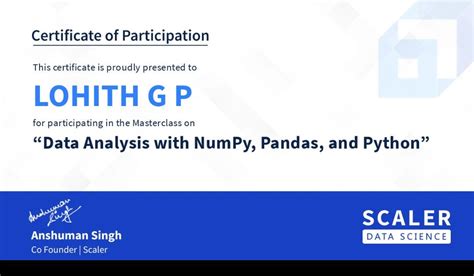 Lohith G P On Linkedin Dataanalysis Python Numpy Pandas