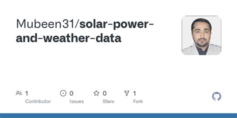 Github Mubeen Solar Power And Weather Data