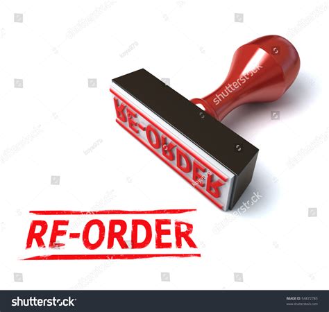 Stamp Re Order Stock Photo 54872785 Shutterstock