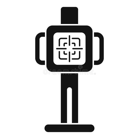 Shooting Range Target Electronic Device Icon Glyph Vector Stock Vector