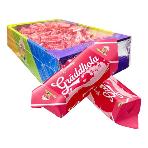 Mormor Lisas Gammeldags Gräddkola Jordgubb Storpakning Partyking