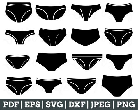 Underwear Svg Underwear Cut File Underwear Silhouette Unisex