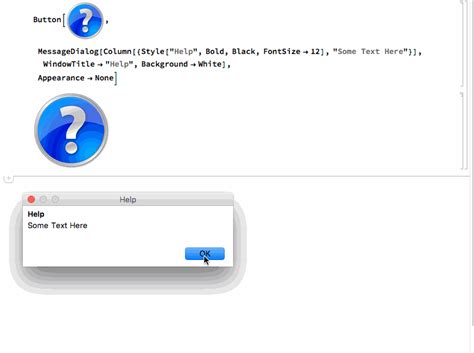 Front End How Can I Create A Help Button That Looks More Professional Mathematica Stack