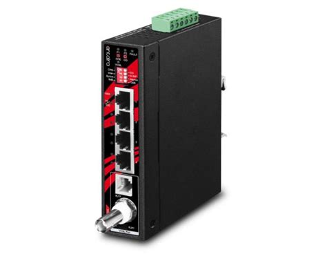 Ivc 4011 T V2 Ip30 Industrial Ethernet Extender 4 Port Rj45 Lan 1 Port Bnc 1 Port Rj11