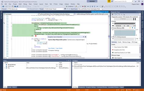 Nullreferenceexception When Closing Project With Test Explorer Open