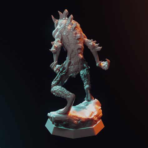 3d Printable Mutant Wolf Minion A S01e01 75mm By Metal Quest