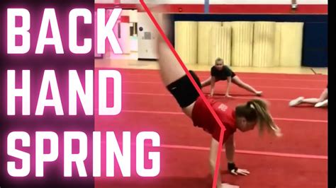 Cheerleading Back Handspring