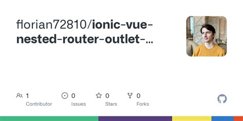 Github Florian72810ionic Vue Nested Router Outlet Broken Transition