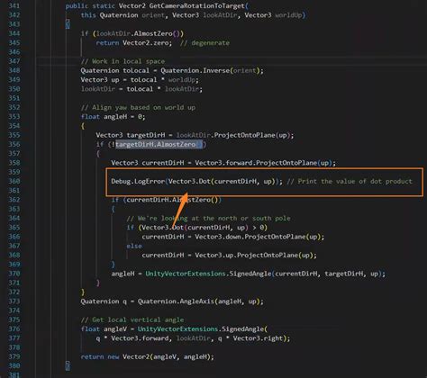 A Question In Getcamerarotationtotarget Function Unity Engine Unity Discussions