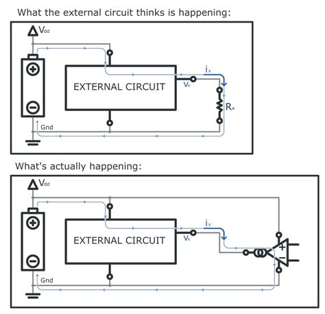 analog floating voltage controlled resistor with lm13700 how does it work electrical