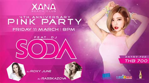 Dj Soda At Xana Beach Club 4th Anniversary Pink Party
