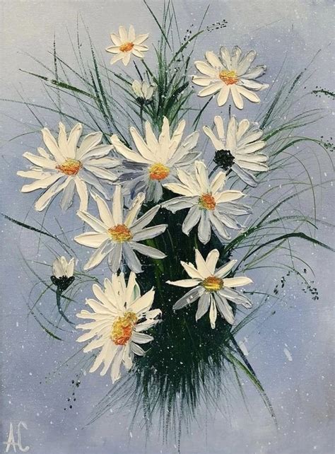 Ромашки картина на Мольберт Picture Plants Garden