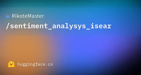 Rikotemastersentimentanalysysisear · Hugging Face