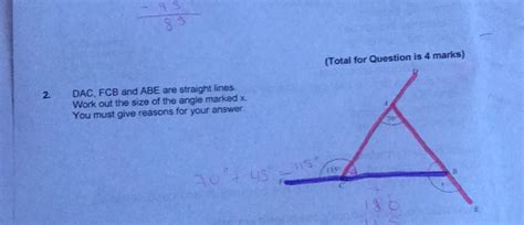 solved total for question is 4 marks 2 dac fcb and abe are