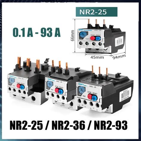 Thermal Overload Relay 0 1 25 Amp Overload Protection 3 Phase Motor Protector 18 03 Picclick Au