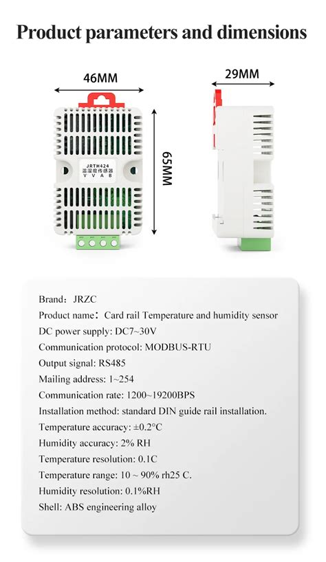 Rs485 Modbus Temperature Sensor Modbus Temperature Instruments For Greenhouse Ambient