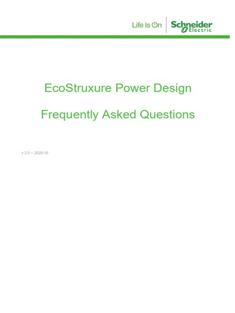 Ecostruxure Power Design Faq Pdf Electrical Resistance And Conductance Power Supply