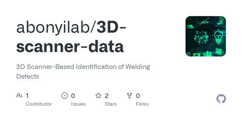Github Abonyilab 3d Scanner Data 3d Scanner Based Identification Of Welding Defects