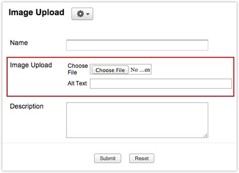Zoho Creator Configuring An Image Field Add Image Upload Image