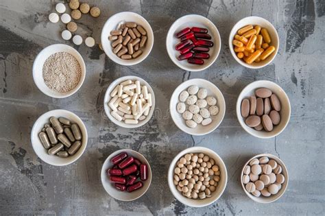 A Variety Of Iron Supplements And Multivitamins On A Table Indicating Their Use For Maintaining