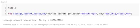 securely manage secrets in azure databricks using databricks backed