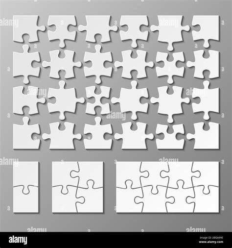 Jigsaw Puzzle Piece Vector Template Isolated Jigsaw Piece Puzzle Object Illustration Stock