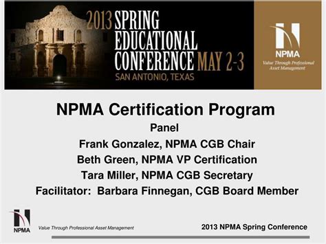 PPT NPMA Certification Program PowerPoint Presentation Free Download ID 3272745