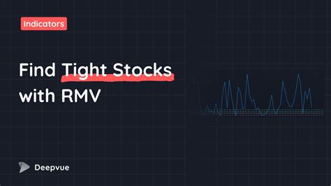 Use Relative Measured Volatility RMV To Reveal Tight Price Action Deepvue