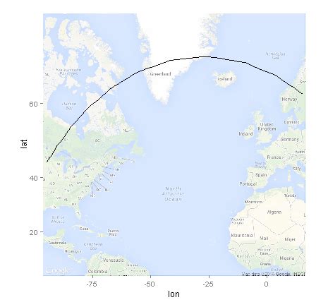 R Maps Package How To Draw Lines Between Cities Within The Country Stack Overflow