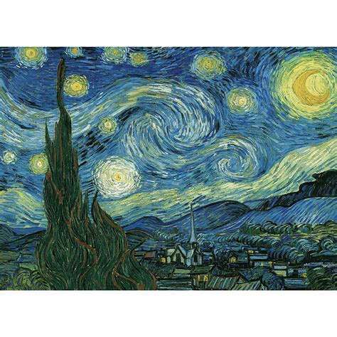Starry Night By Vincent Van Gogh Exclusive 1000 Piece Puzzle