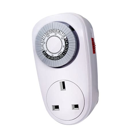 24hour Switch Time Clock Socket Uk Plug In 7 Days Grandado