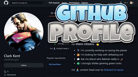 Create An Awesome Github Profile Page Youtube