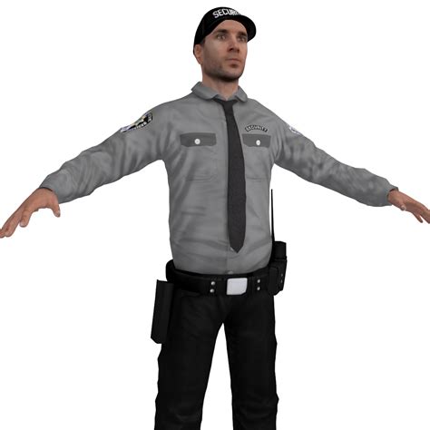 Security Guard 2 3d Model