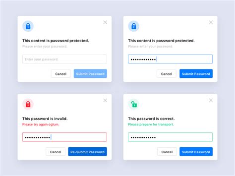 Password Protected Modal Sketch Resource Sketch Ui Kits Download