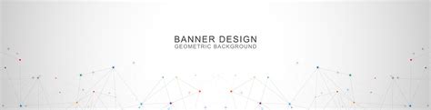 연결된 점 들과 라인의 기하학적 추상 배경와 웹사이트 헤더 또는 배너 디자인 총 배경 및 텍스트 위한 공간 벡터 일러스트 0명에 대한 스톡 벡터 아트 및 기타 이미지