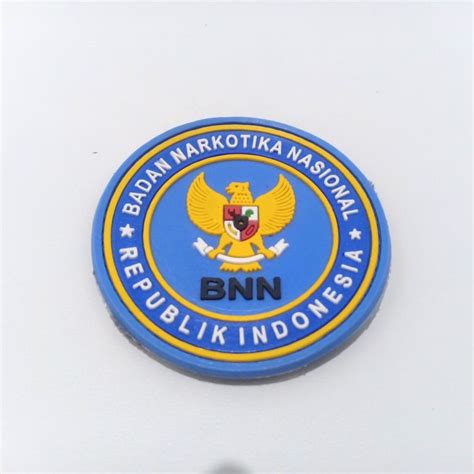 Patch Rubber Logo Bnn Biru Bulat Lazada Indonesia