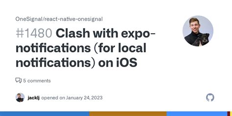 Clash With Expo Notifications For Local Notifications On Ios · Issue