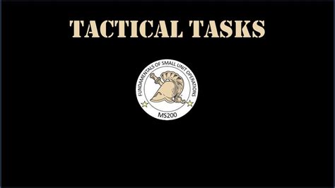 Tactical Tasks V2 Youtube