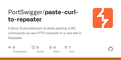 Github Portswiggerpaste Curl To Repeater A Burp Suite Extension To Allow Pasting Curl