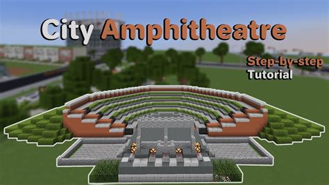 Minecraft How To Build A City Amphitheater Easy Tutorial Youtube